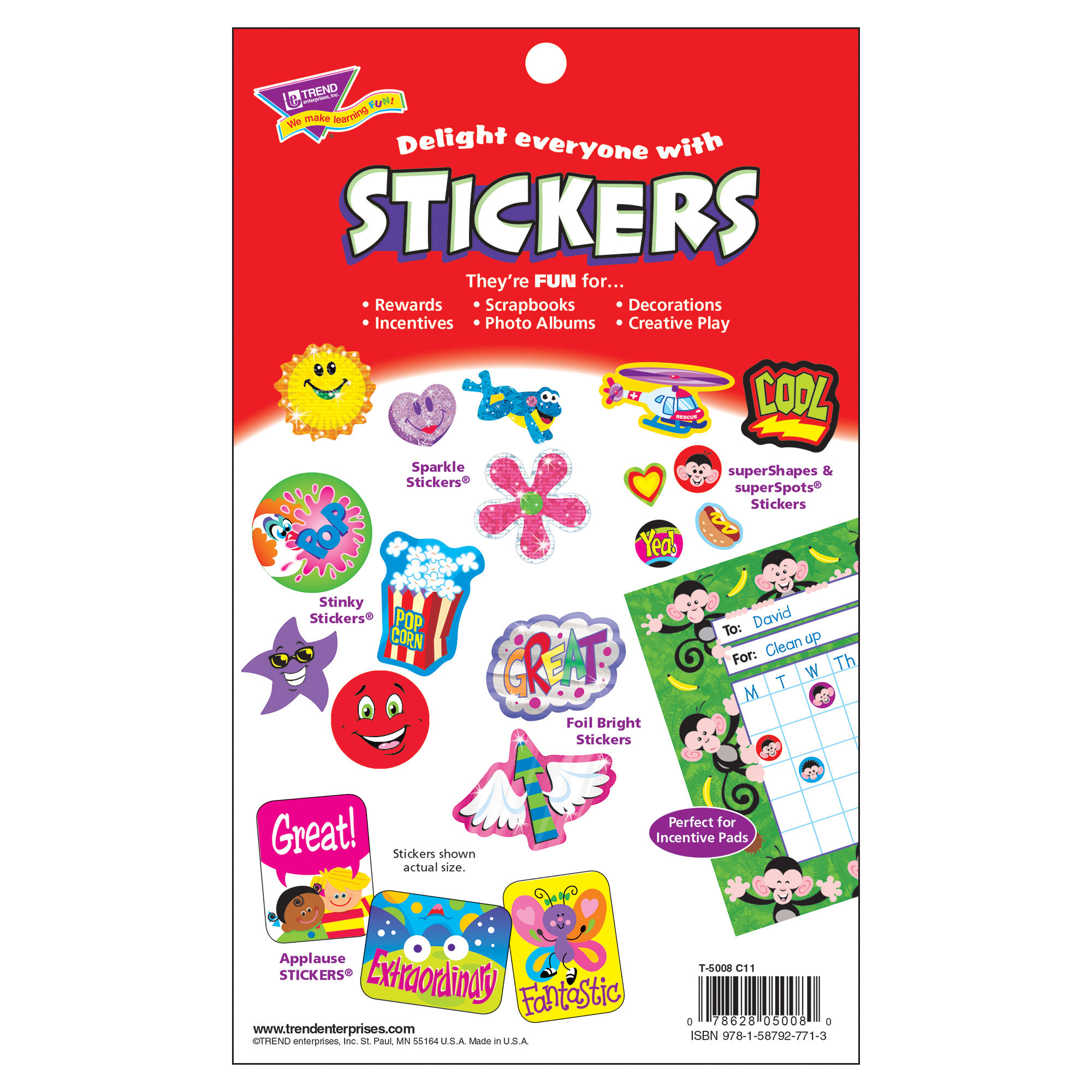 TREND enterprises, Inc. Schooltime Fun Sticker Pad | Wayfair