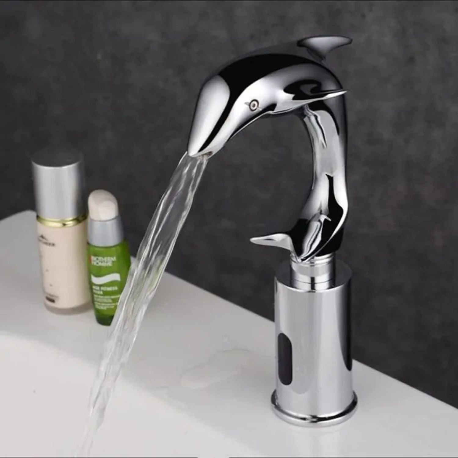 Juno Showers Dolphin Chrome Sensor Bathroom Faucet – Touchless Elegance ...