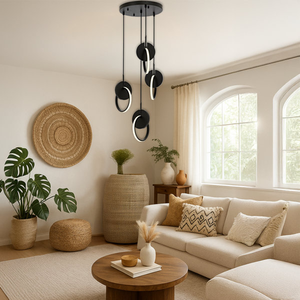 Corrigan Studio® 4 Lights Metal Body LED Cluster Pendant - Wayfair Canada