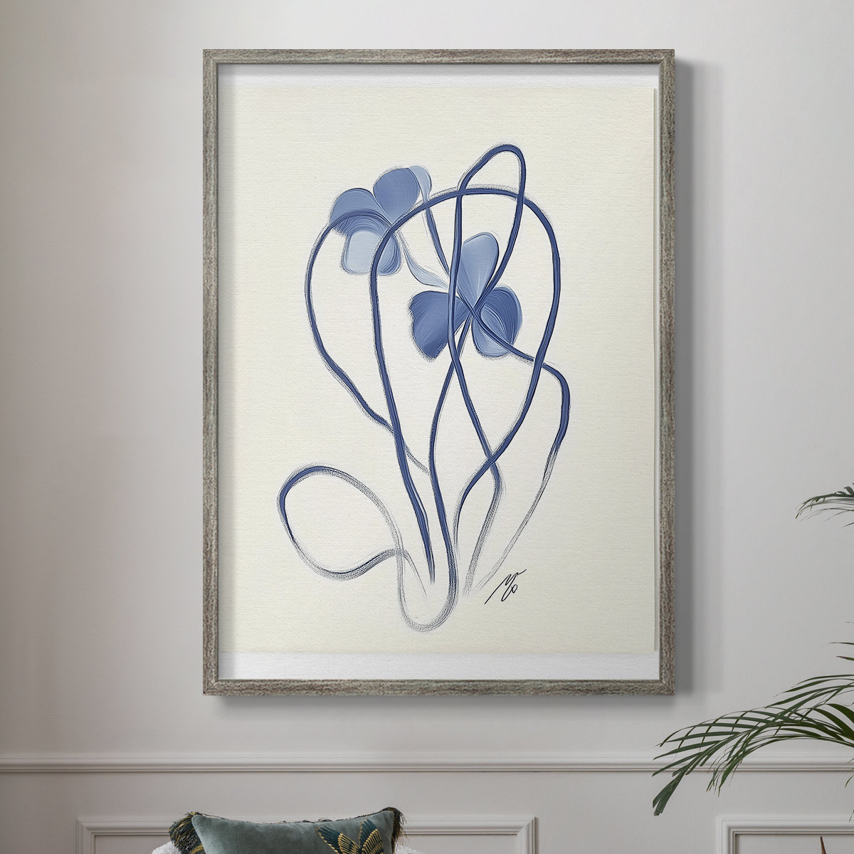 Latitude Run® FLORAL Series DCL Framed Print - Solid Wood | Wayfair