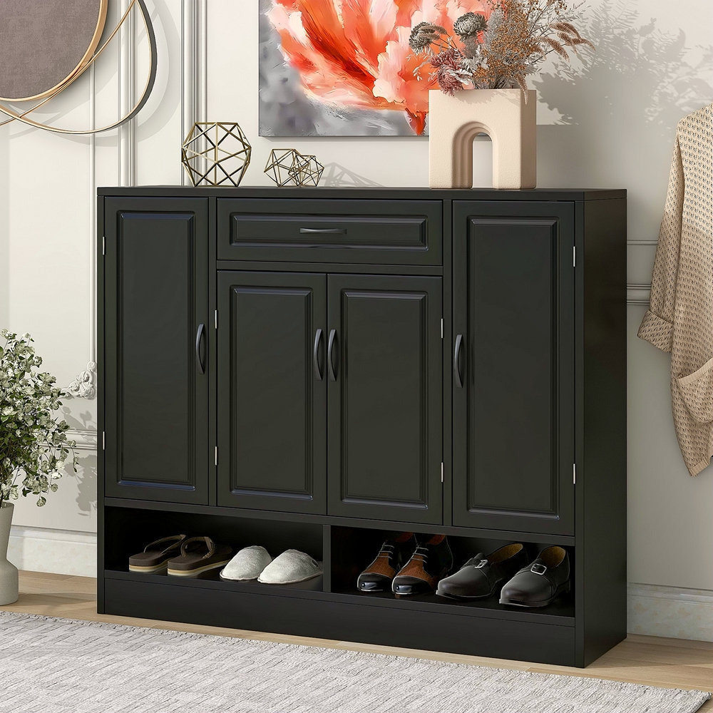 Ophelia & Co. Sleek And Modern Shoe Cabinet With Adjustable Shelves ...
