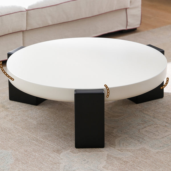 EXCEEB French retro style coffee table simple round | Wayfair