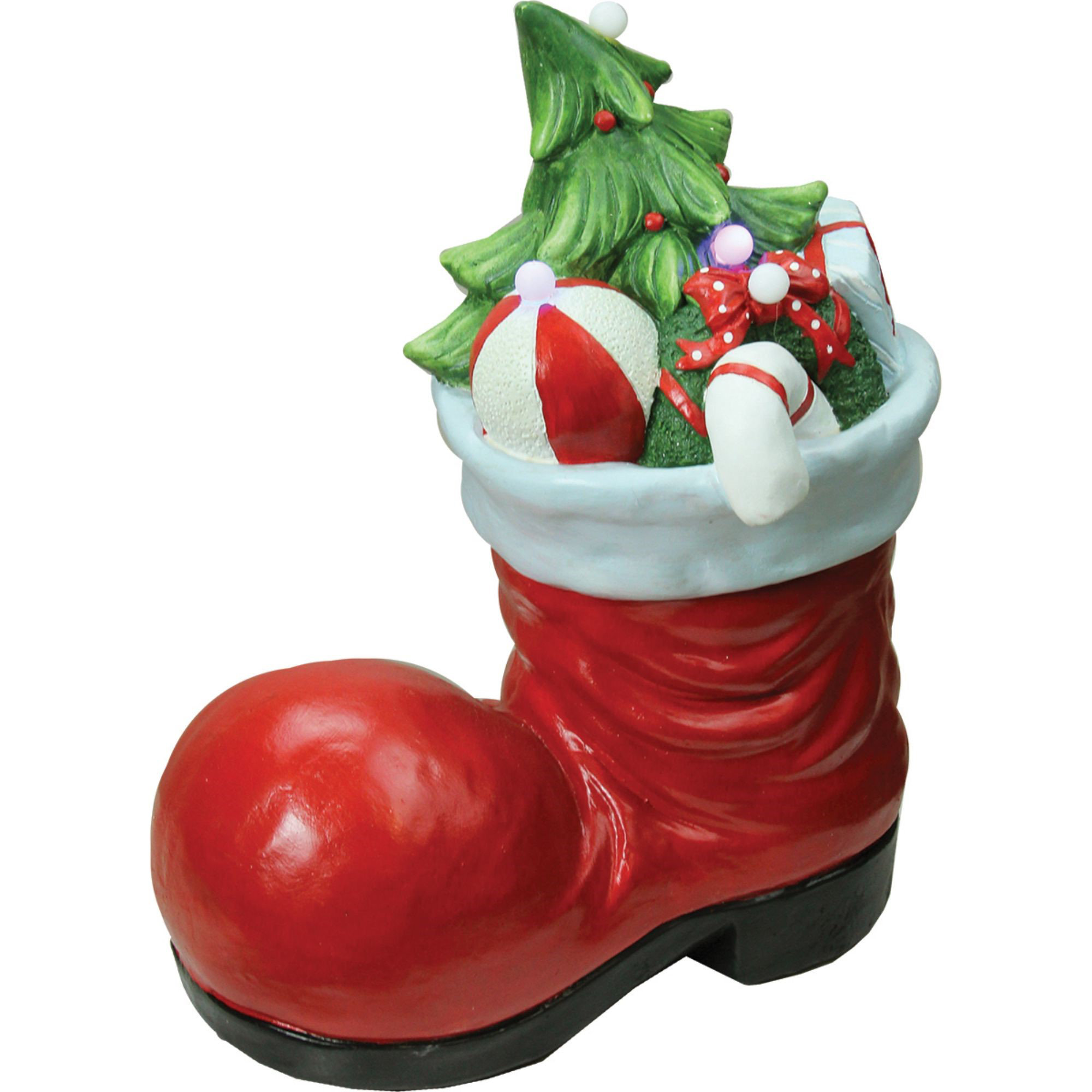 Northlight Seasonal 19" Pre-Lit Red and Green LED Santa Boot with ...