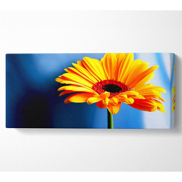Ebern Designs Single Orange Gerbera - Wrapped Canvas Art Prints ...