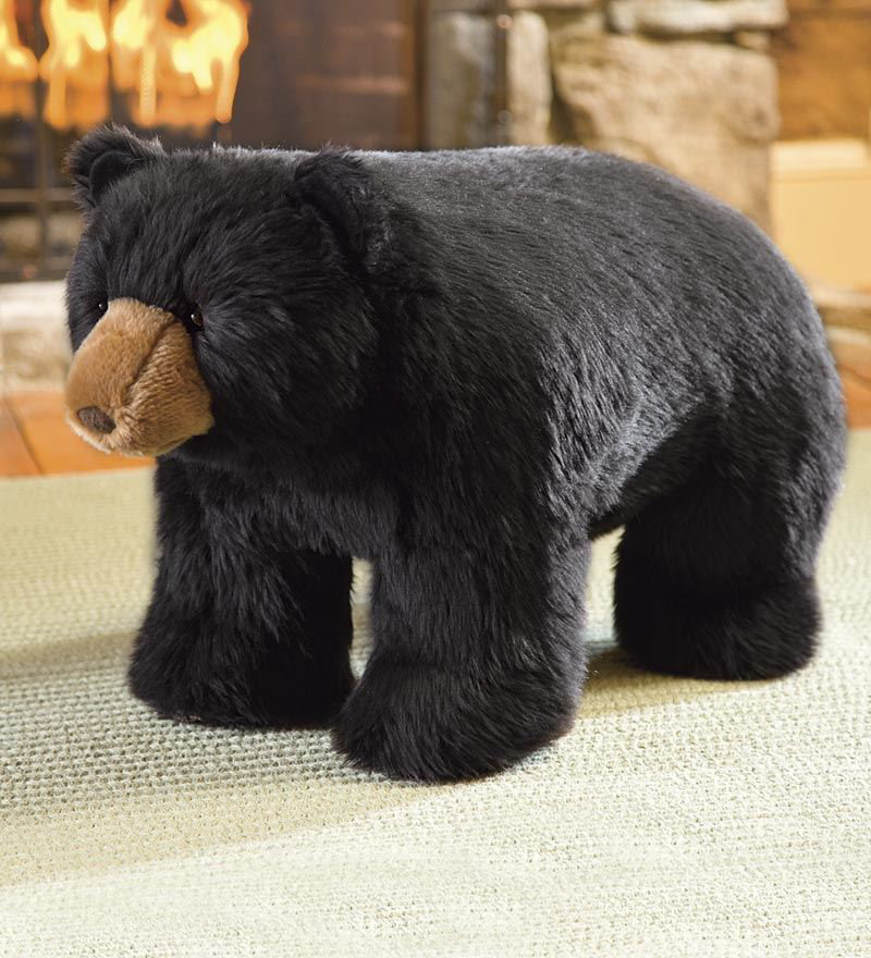 Plow & Hearth Upholstered Black Bear Ottoman & Reviews - Wayfair Canada