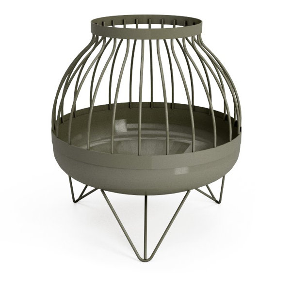 Ebern Designs Rector Solid Steel Wood Burning Fire Pit | Wayfair