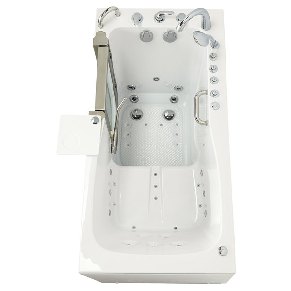 Ella Walk In Bath Ultimate 30"x60" Acrylic Air and Hydro Massage ...
