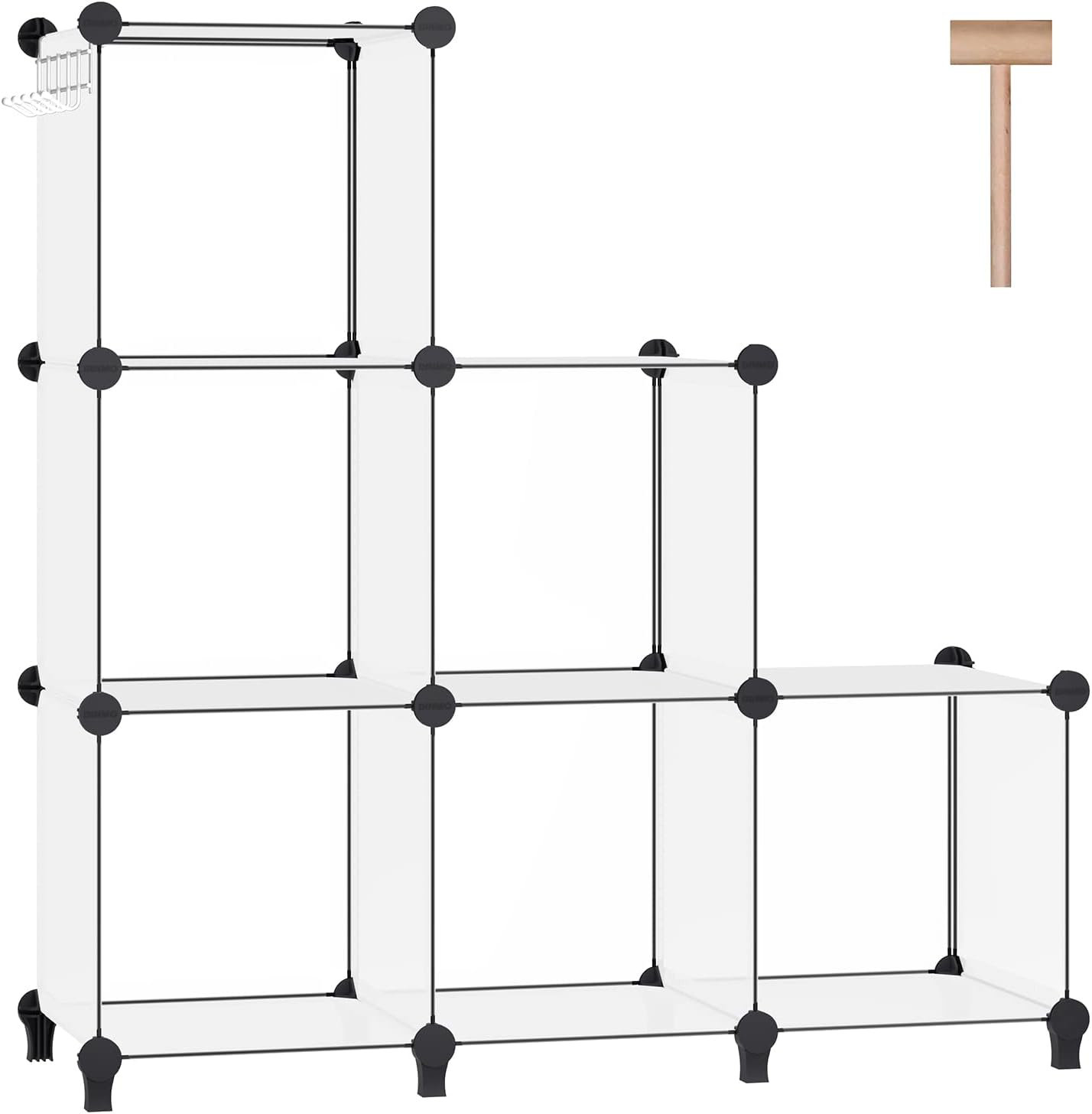 Rebrilliant 6 Cubes Storage Organizer, Bookcase, Display Shelf With ...