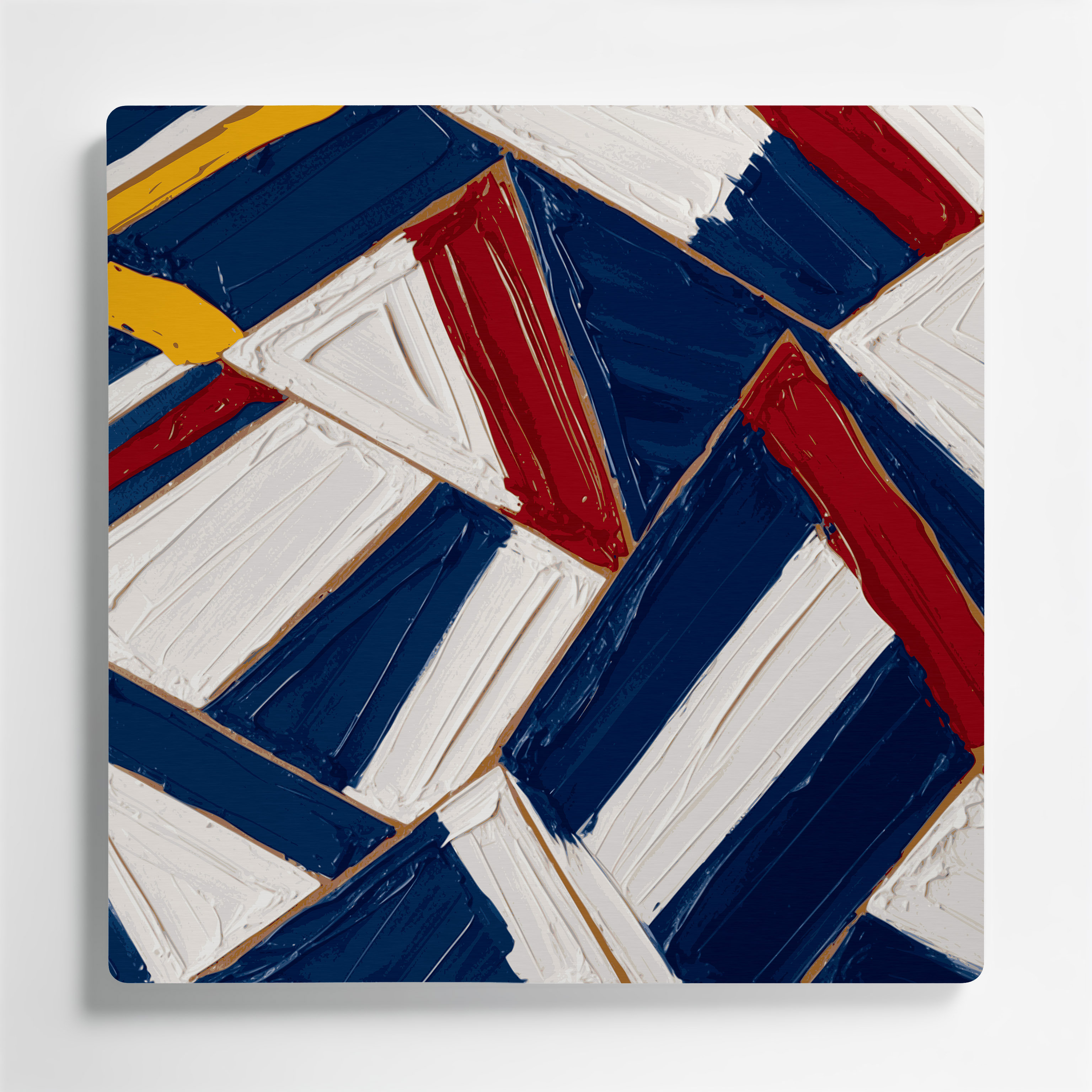 Hokku Designs Nautical Maritime flag patterns Blue Metal Wall Art | Wayfair