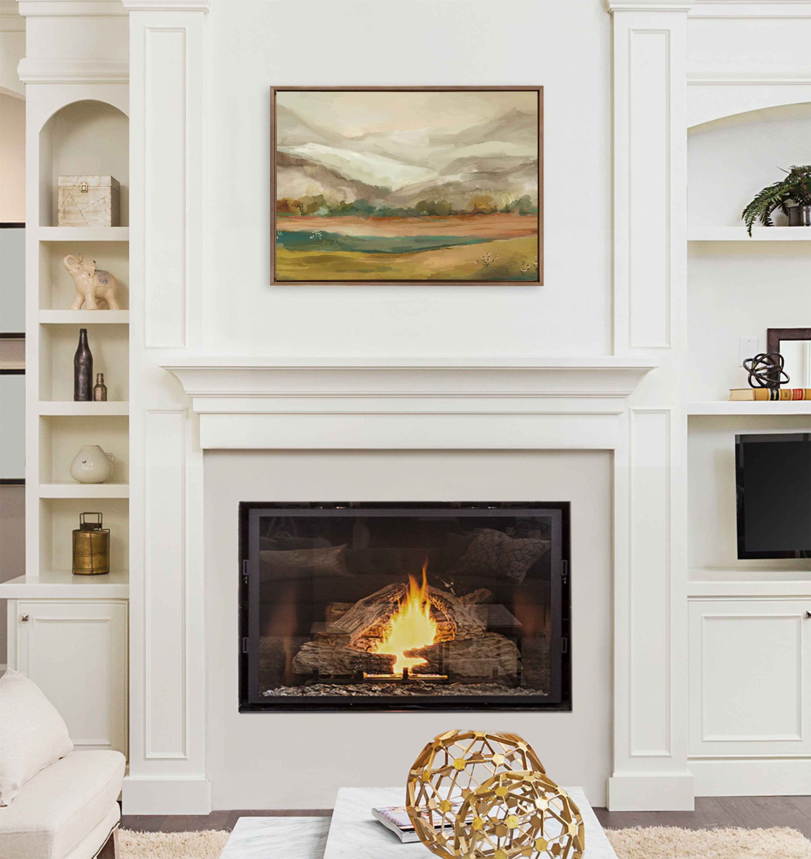 Red Barrel Studio® Mountainscape Framed on Canvas by Annie Quigley ...