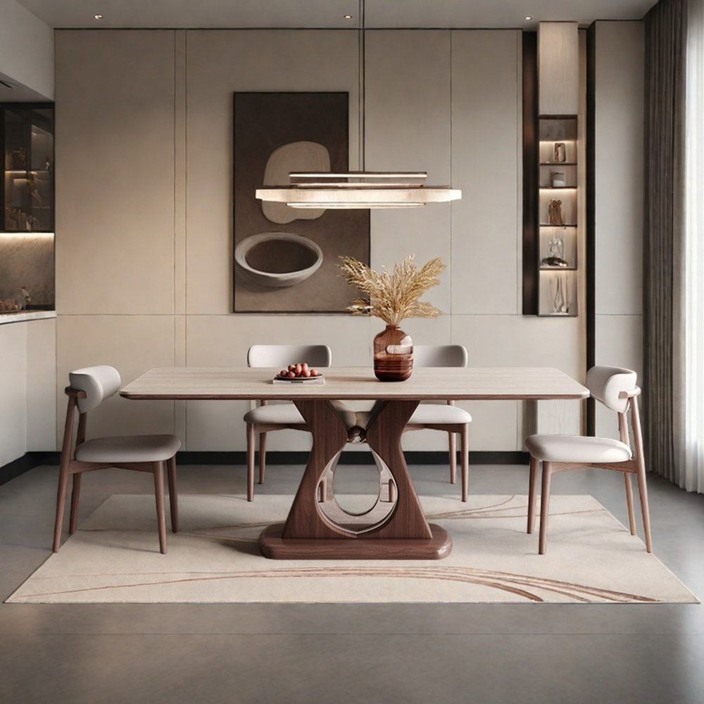 Elamer European modern simple dining table set | Wayfair