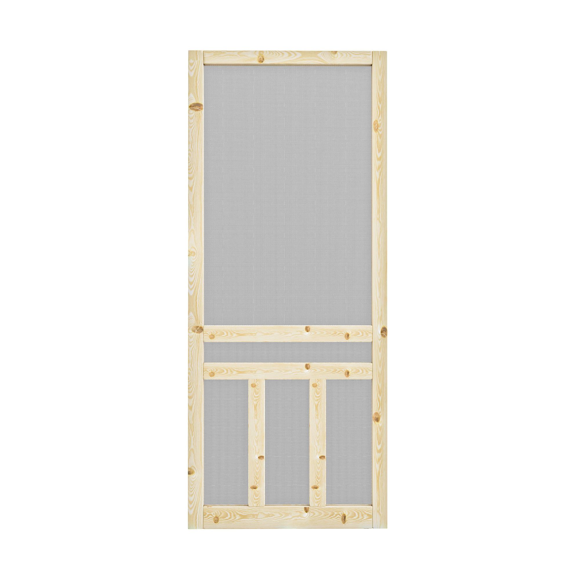 HOZONE Screen 3 Bar 80-In Height White Primed Screen Door Slab Only ...