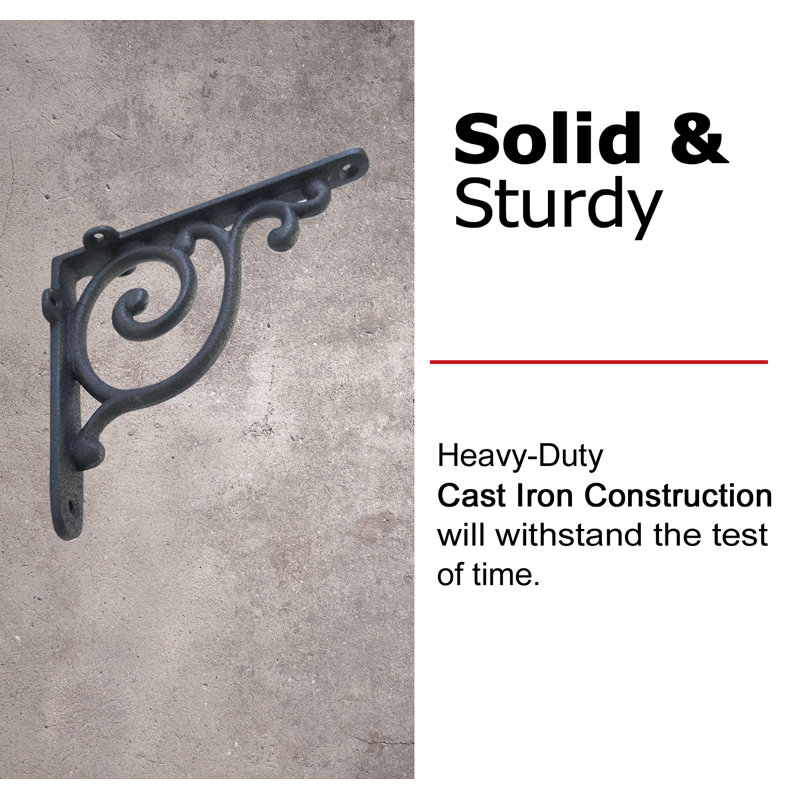 Williston Forge Jesup Scroll Wall Shelf Bracket & Reviews | Wayfair