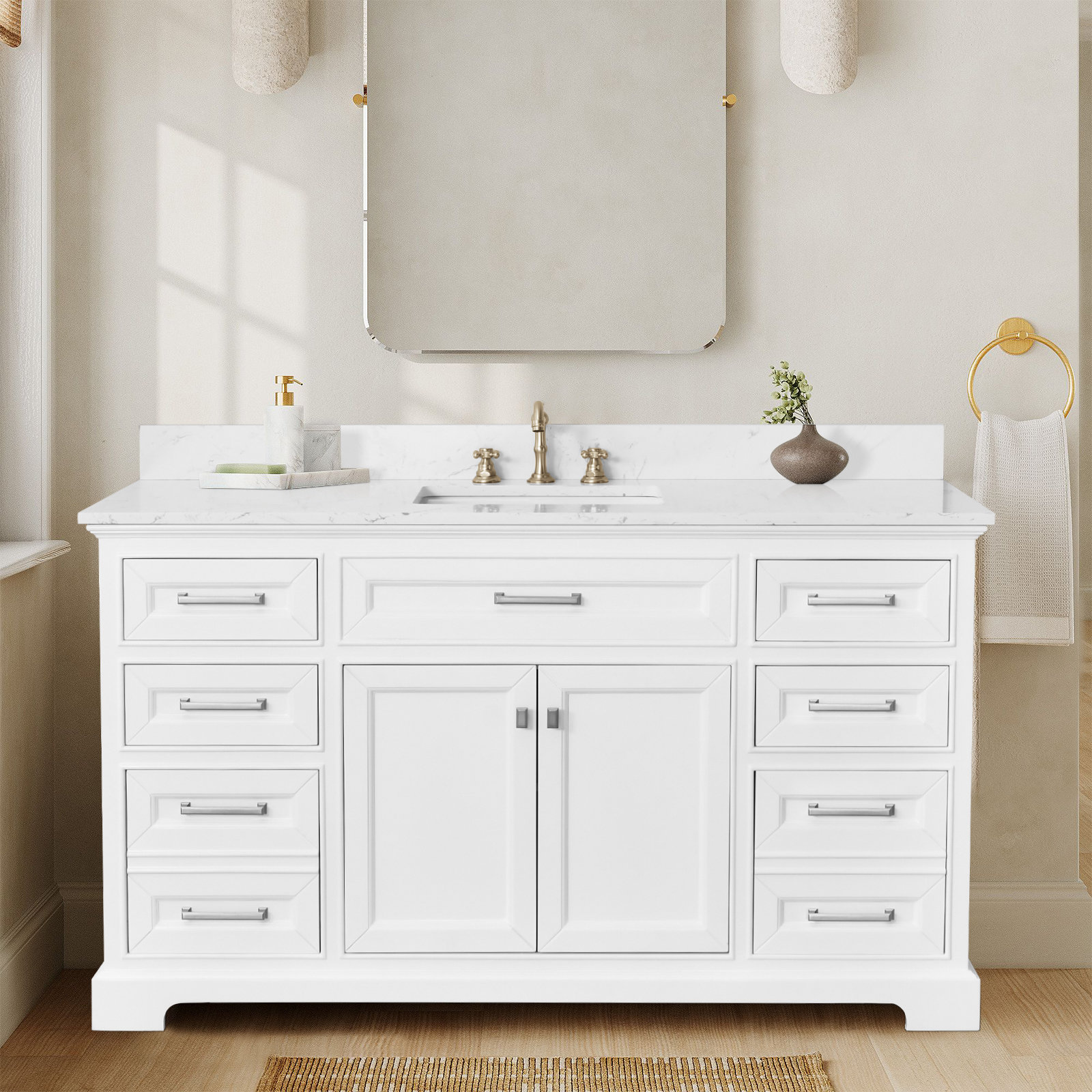 RENIST Adoram 60" Single Bathroom Vanity Base Only | Wayfair
