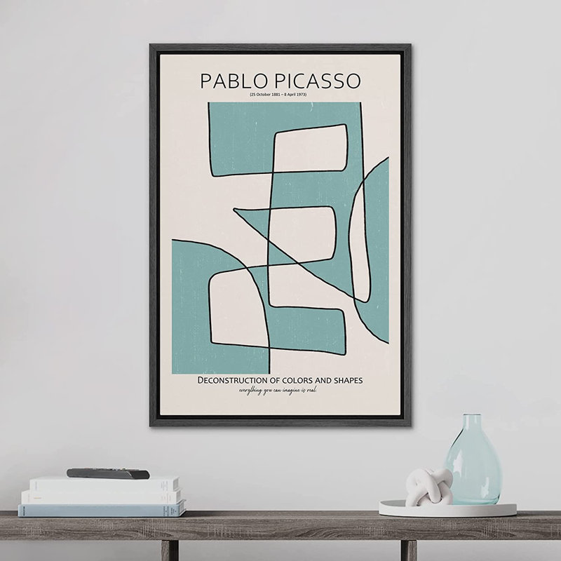 SIGNLEADER Abstract Shapes Illustrations Framed On Canvas by Pablo ...