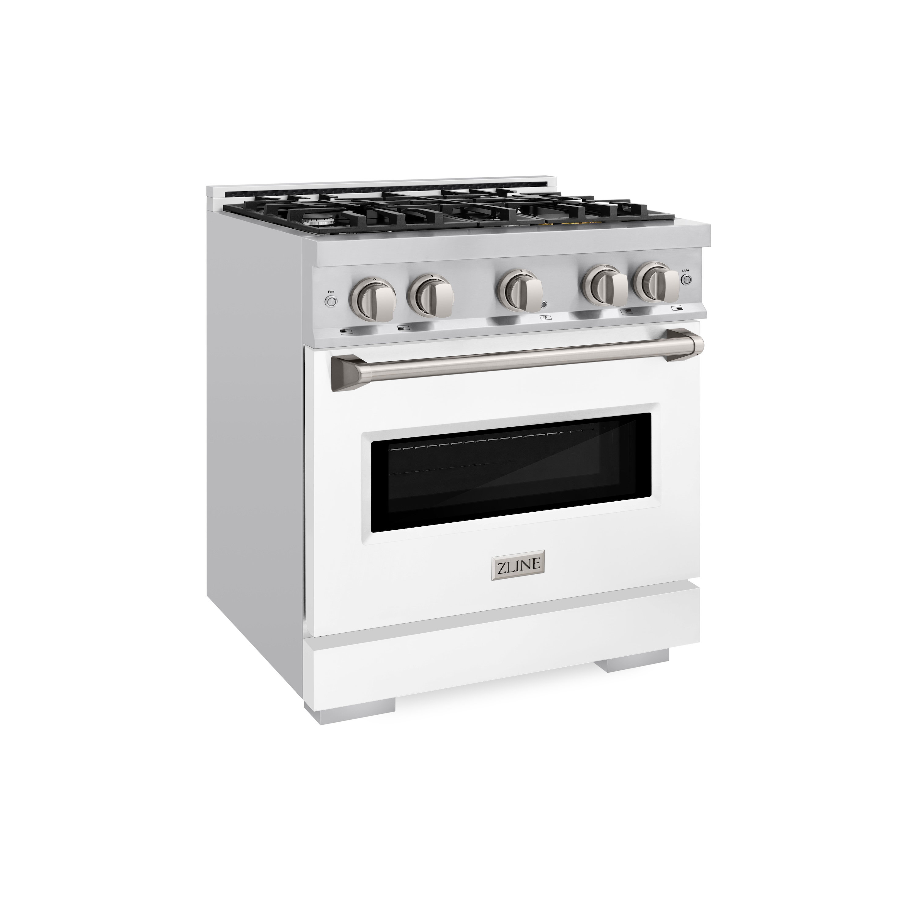 ZLINE 30 in. 4.2 cu. ft. Classic Gas Range with 4 Burner Cooktop and ...