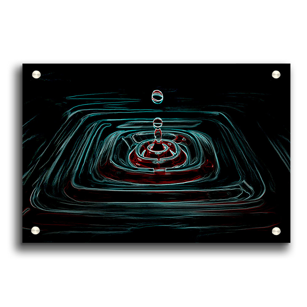 East Urban Home Water Squares - Unframed Graphic Art Print on Acrylic ...