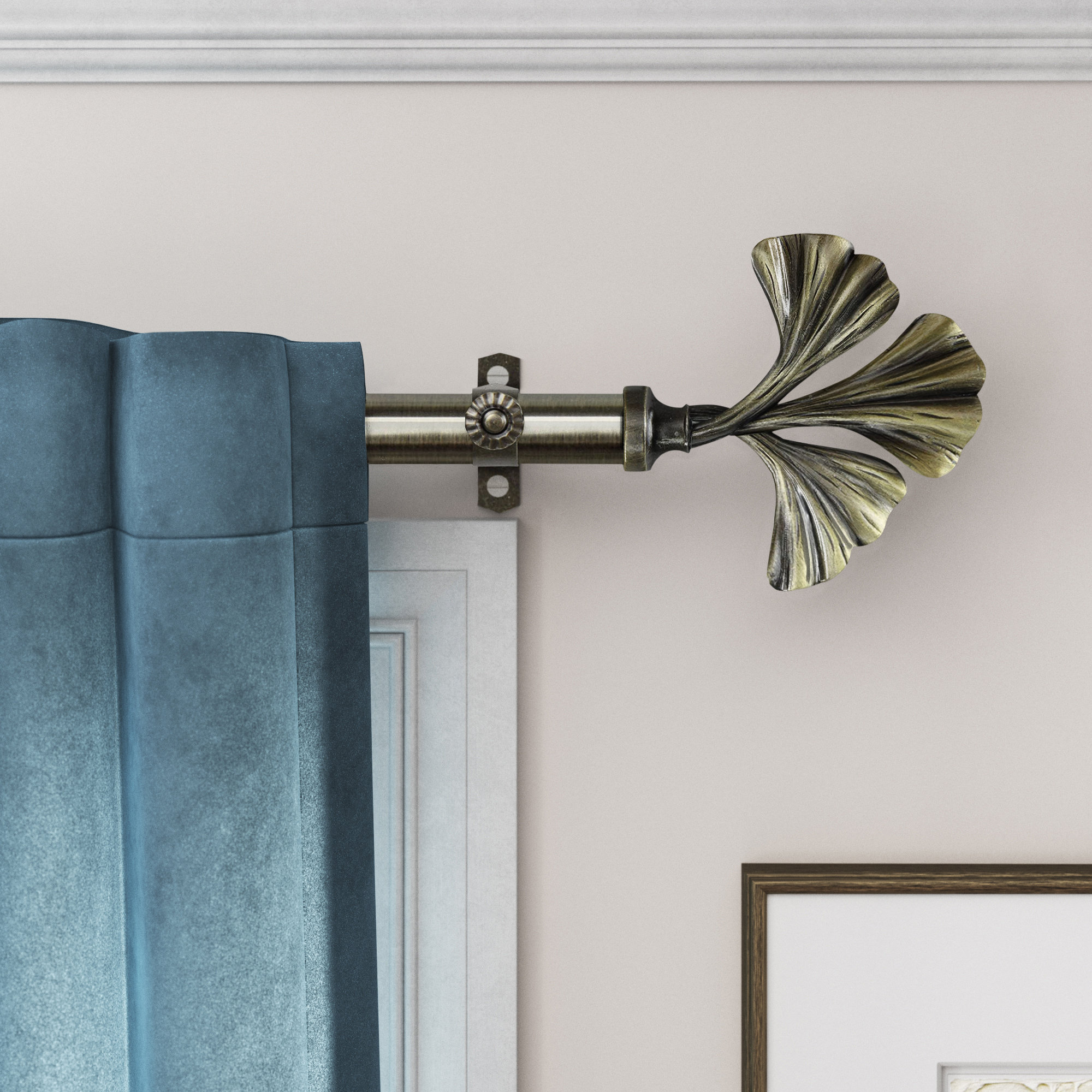 Kelly Clarkson Home Dayana 4-Sided Bay Window Single Curtain Rod ...