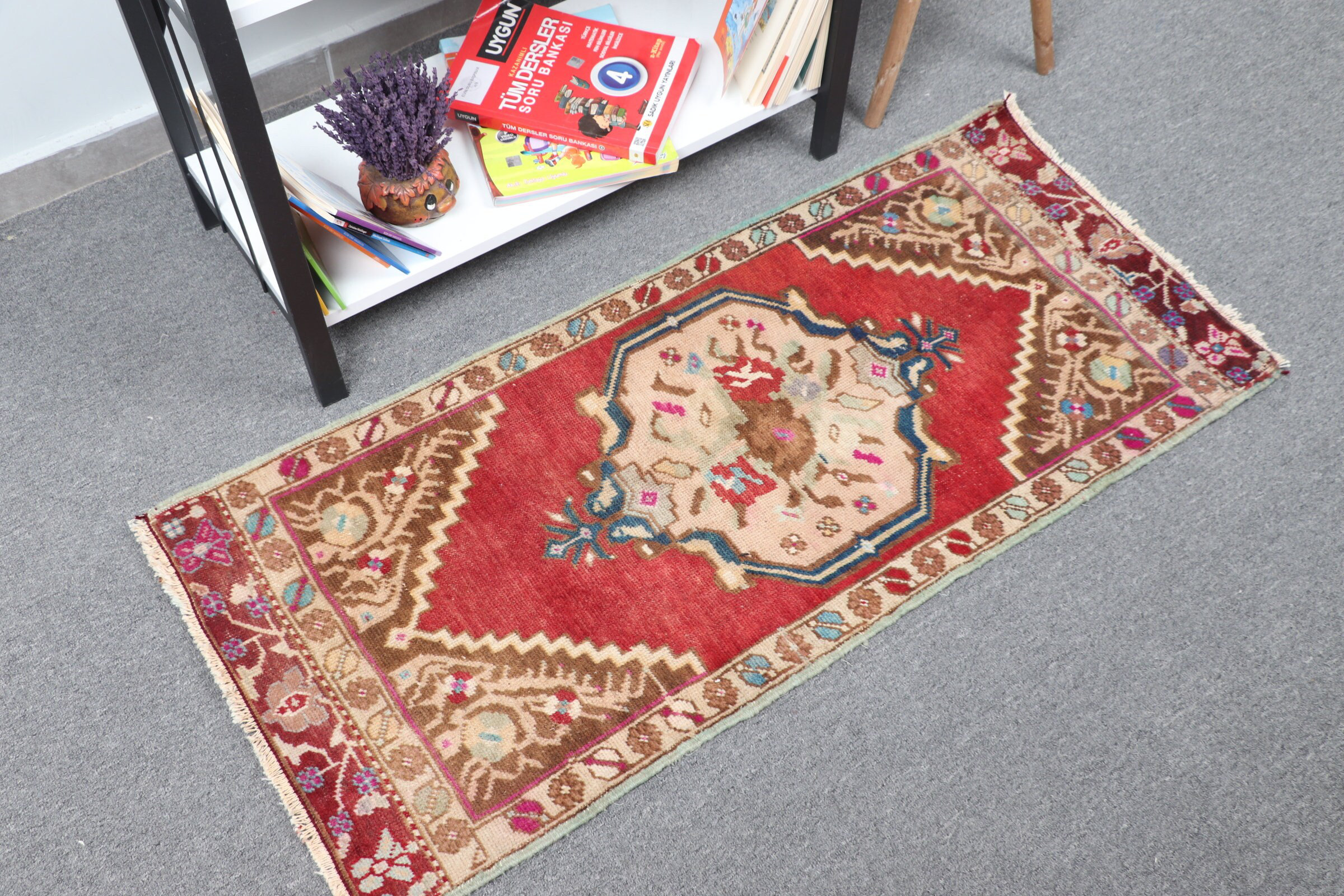 Bungalow Rose Handcrafted Turkish Red Rug Ideal for Bath Mat and ...