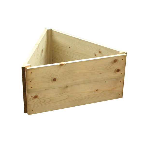Dakota Fields Danielburnham Triangular Raised Bed - 60cm each side ...