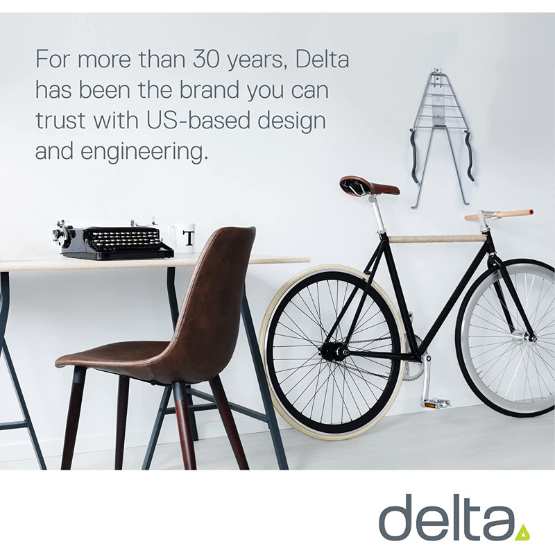 Delta Design delta Alloy Wall Mounted Foldable 2 Bike Rack With Shelf ...