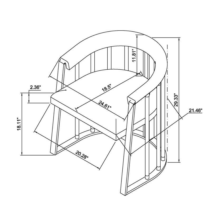 Orren Ellis Kertis Contemporary Steel & Solid Acrylic Arm Chair | Wayfair