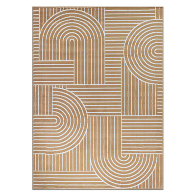 Wrought Studio Contemporary Stripe Arch Design Area Rug & Reviews | Wayfair