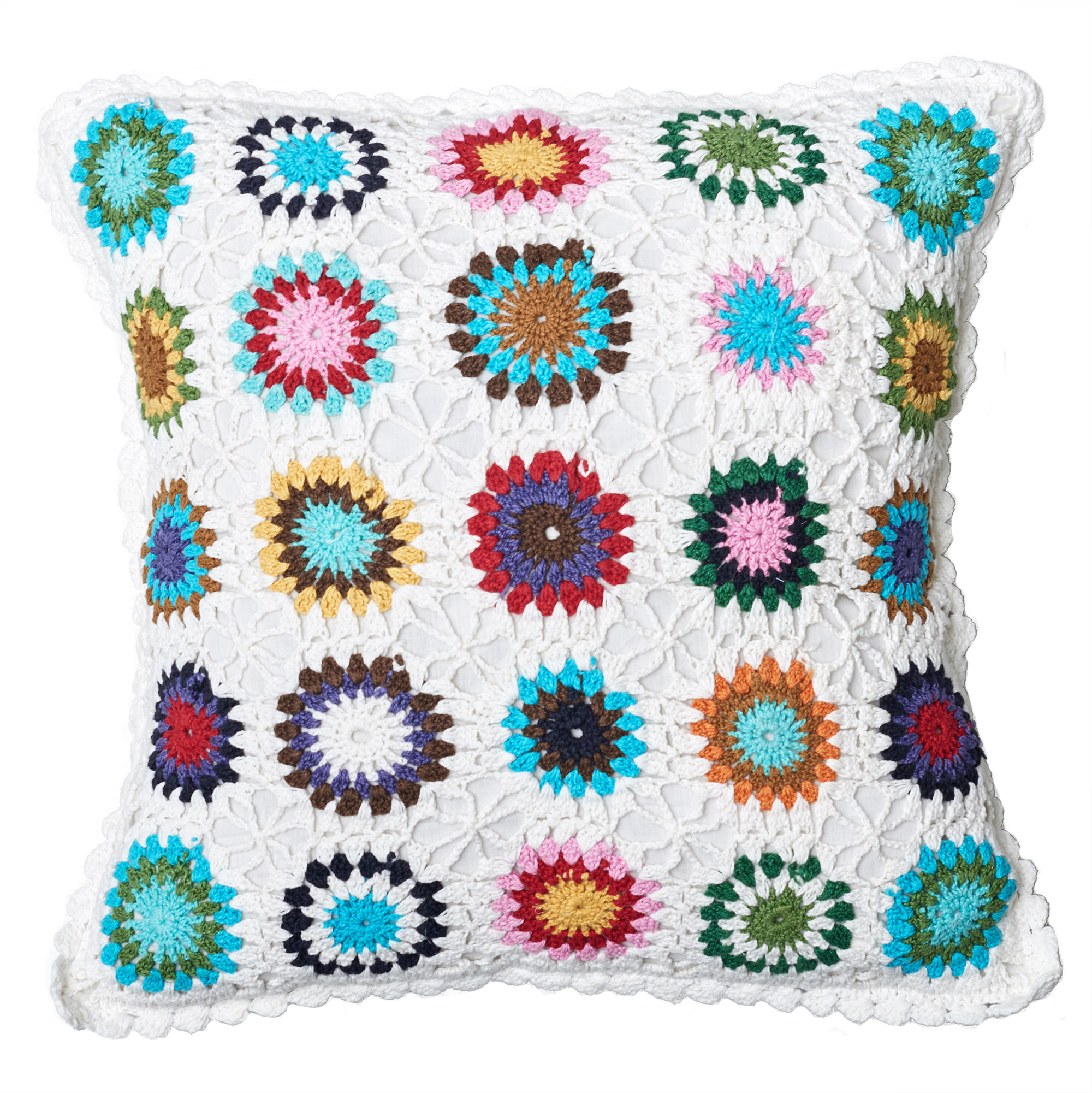 Amity Home Grandma Crochet Cotton Throw Pillow | Wayfair