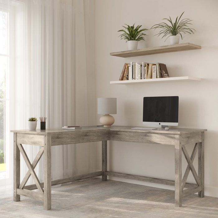 Laurel Foundry Modern Farmhouse Raisa Computer Desk - L-Shaped Desk ...