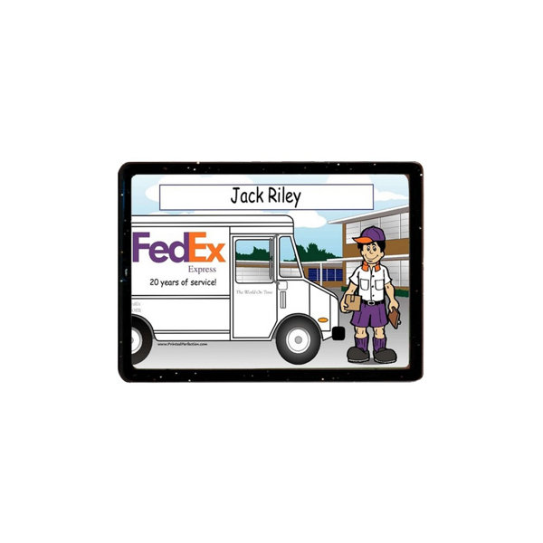 Printed Perfection Personalized Fedex Driver Male Acrylic Magnet ...
