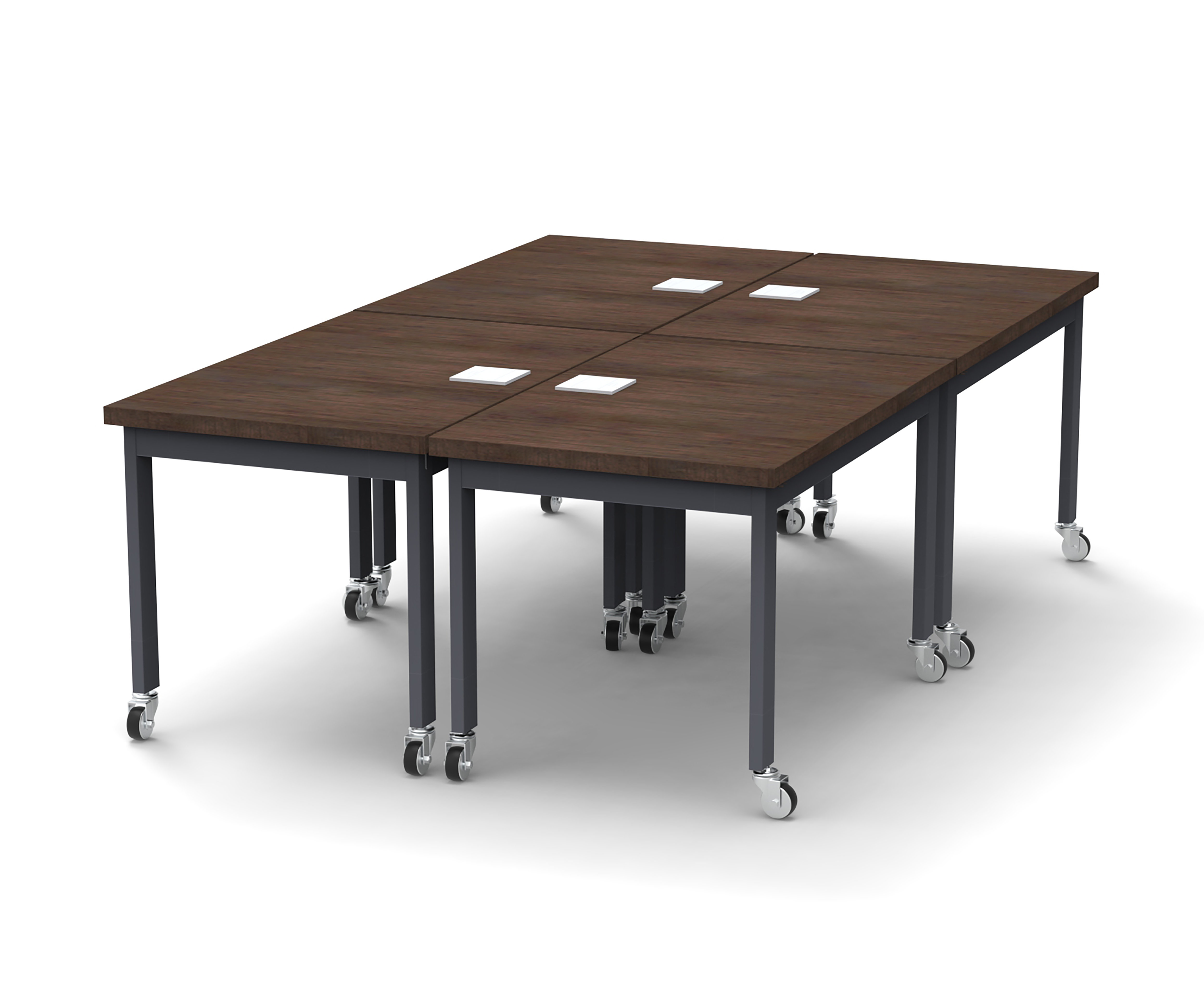 Symple Stuff 8 Person Conference Meeting Table Complete 4 Tables Set ...