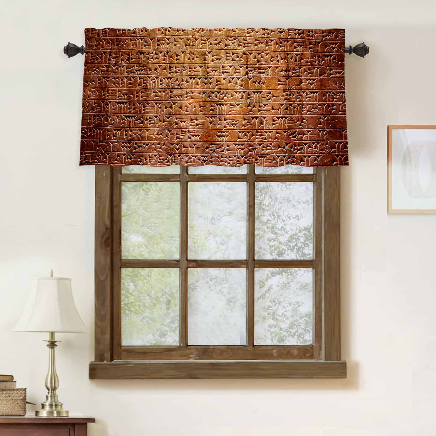 Ophelia & Co. Clear 52"W Ancient Script Wall Aged Alphabet Antique ...