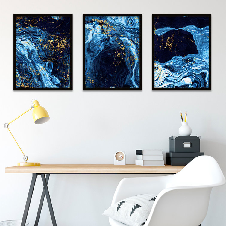 Wee Blue Coo Marble Precious - 3 Piece Print Set | Wayfair.co.uk