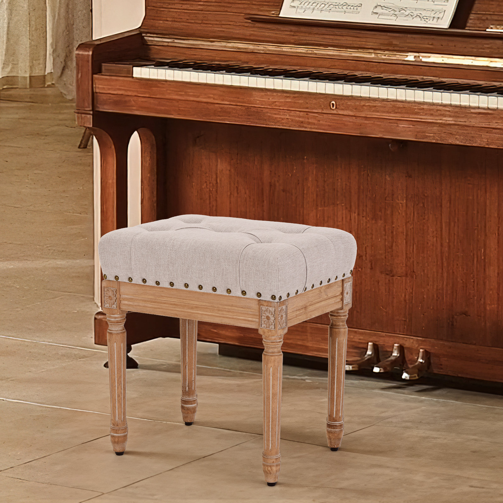 Laurel Foundry Modern Farmhouse® Atkinson Accent Stool & Reviews ...