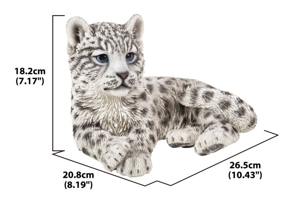 Hi-Line Gift Ltd. Snow Leopard Cub Statue & Reviews | Wayfair
