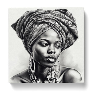 World Menagerie African Woman Drawing - Art Prints | Wayfair.co.uk