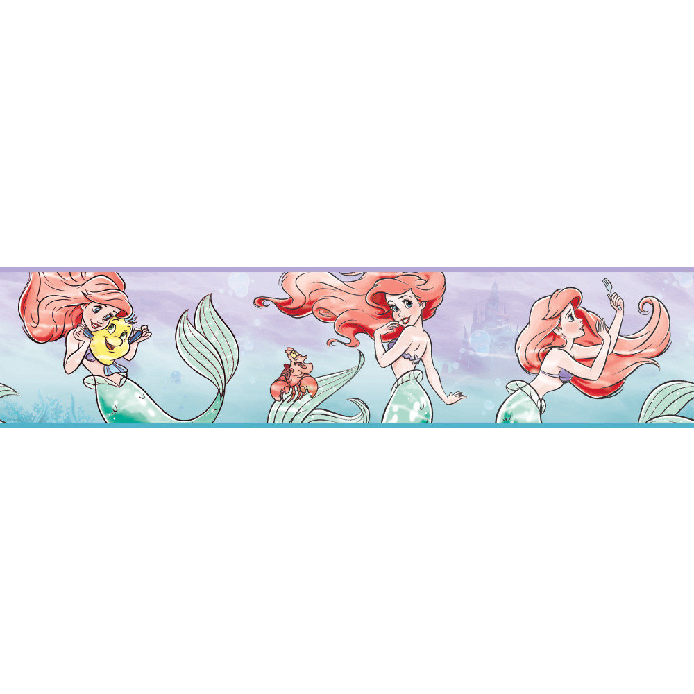 York Wallcoverings Disney the Little Mermaid Ariel and Friends 15' L x ...