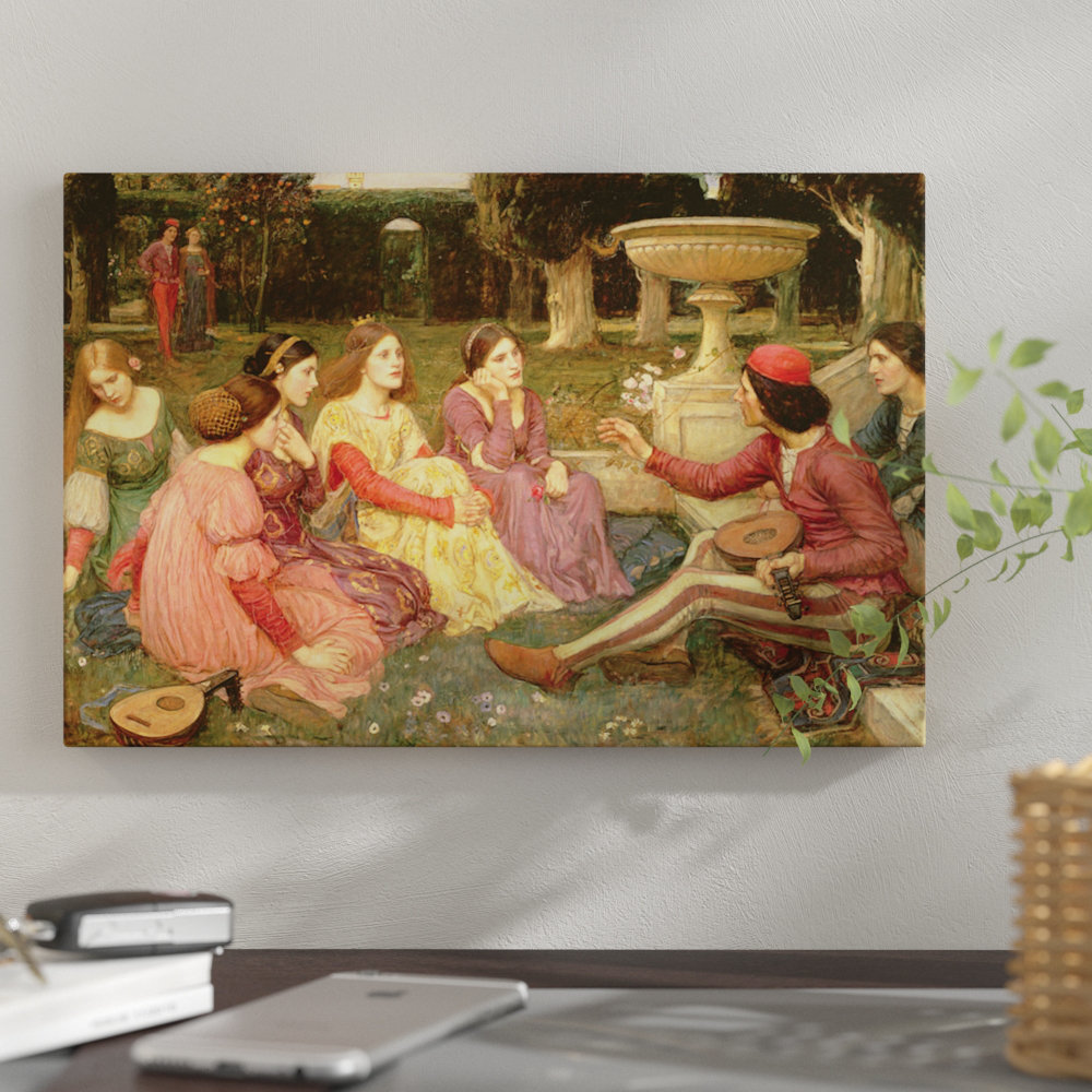 Vault W Artwork 'The Decameron, 1916' by John William Waterhouse Print ...