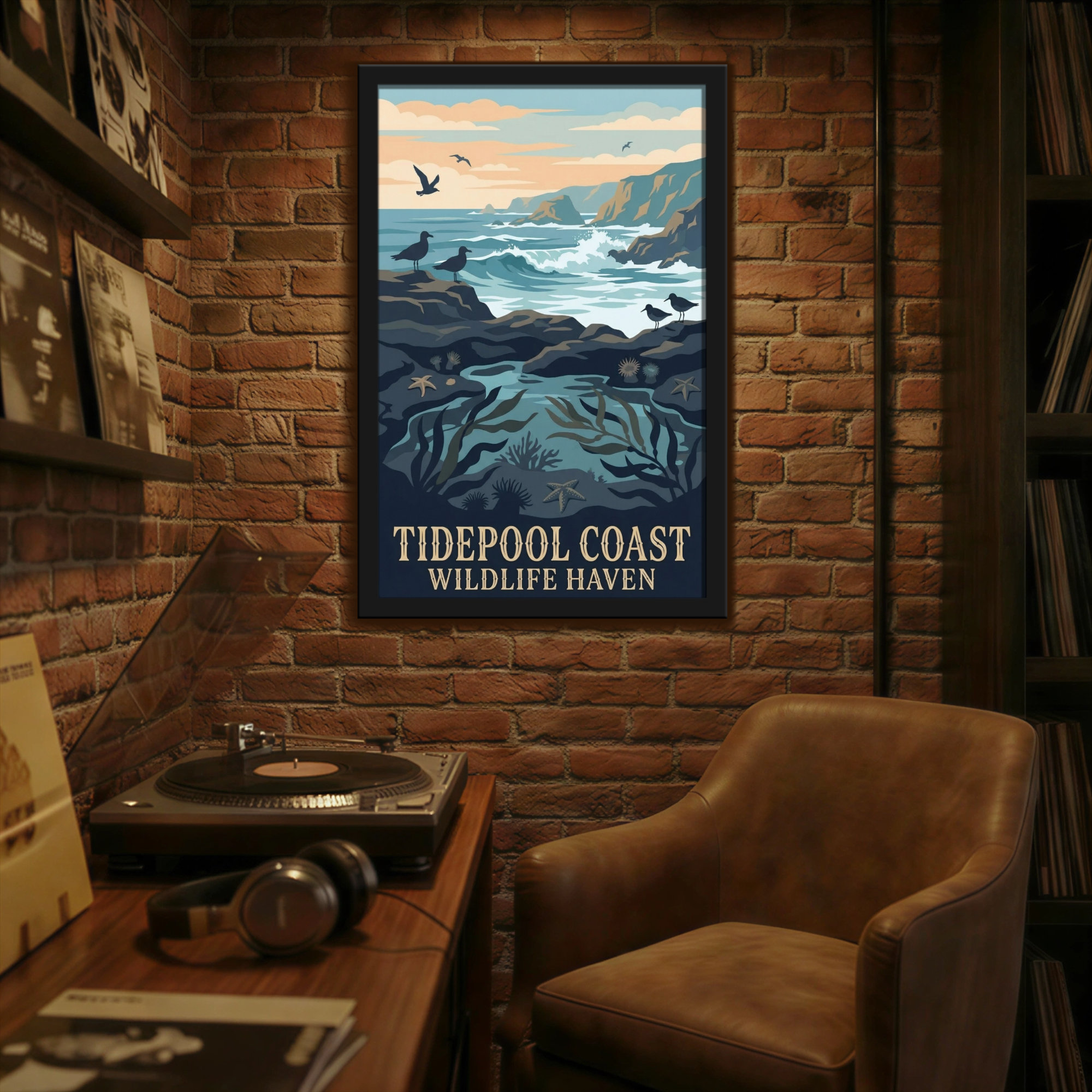 Winston Porter Landscape & Nature Tidepool Coast Wildlife Haven Art ...