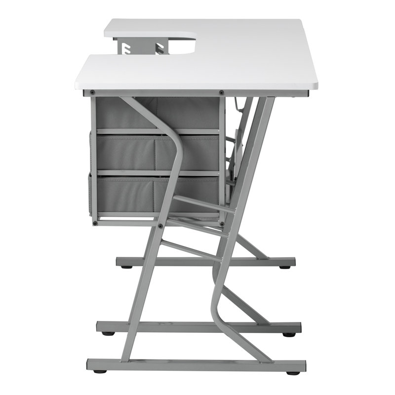 Sew Ready 60.25'' x 23.75'' Sewing Table with Sewing Machine Platform ...