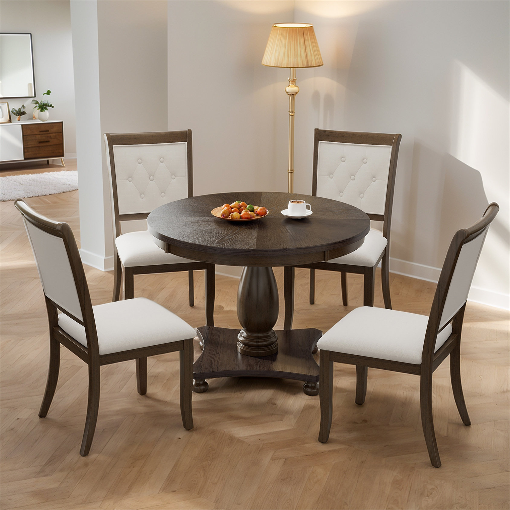 Alcott Hill® 5 - Piece Pedestal Dining Set | Wayfair