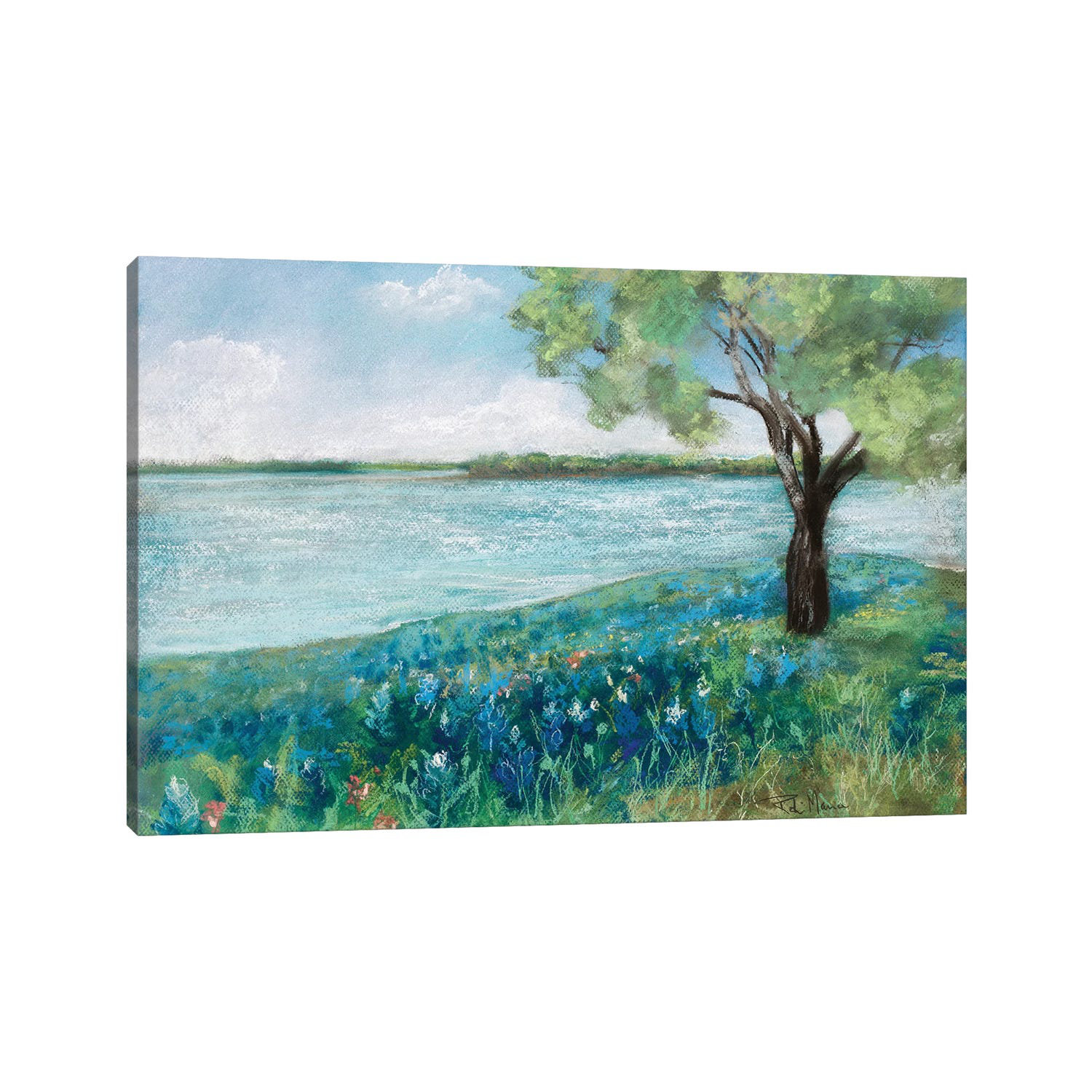 East Urban Home Green Fields II by Robin Maria - Wrapped Canvas ...