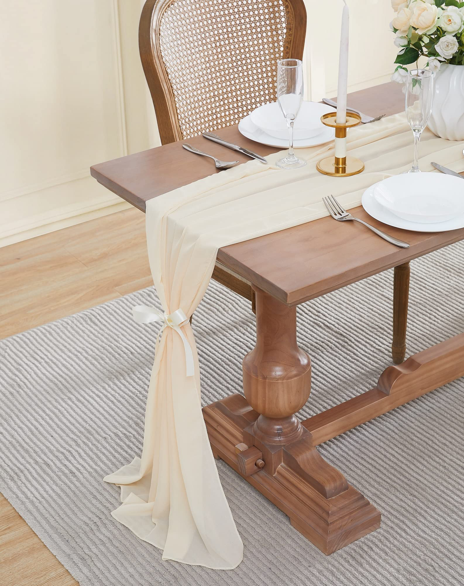 One Allium Way Cheatom Solid Wedding Table Runner & Reviews - Wayfair ...