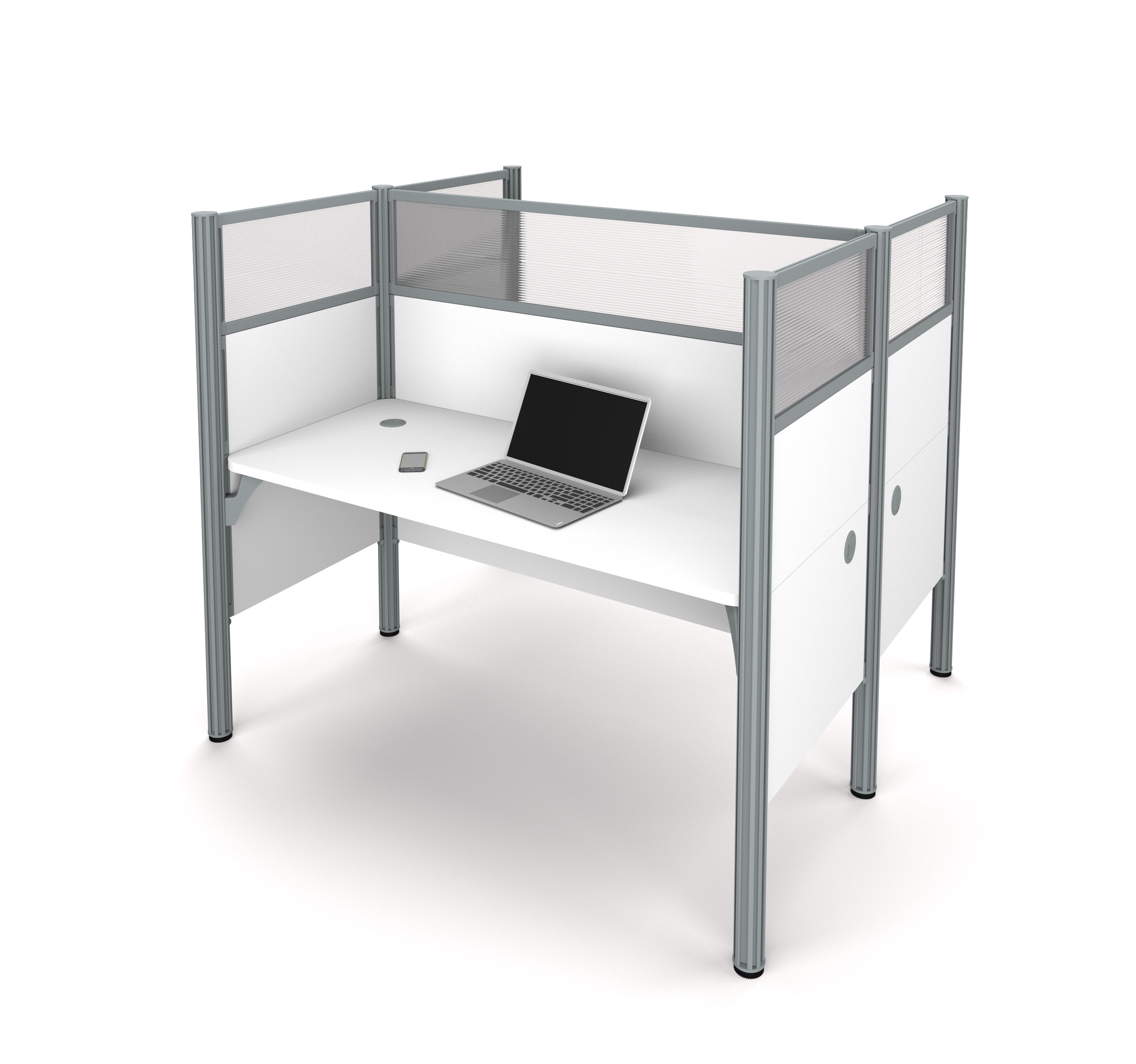 Bestar Pro-Biz Double Face-to-Face Workstation with 10 Privacy Panels ...