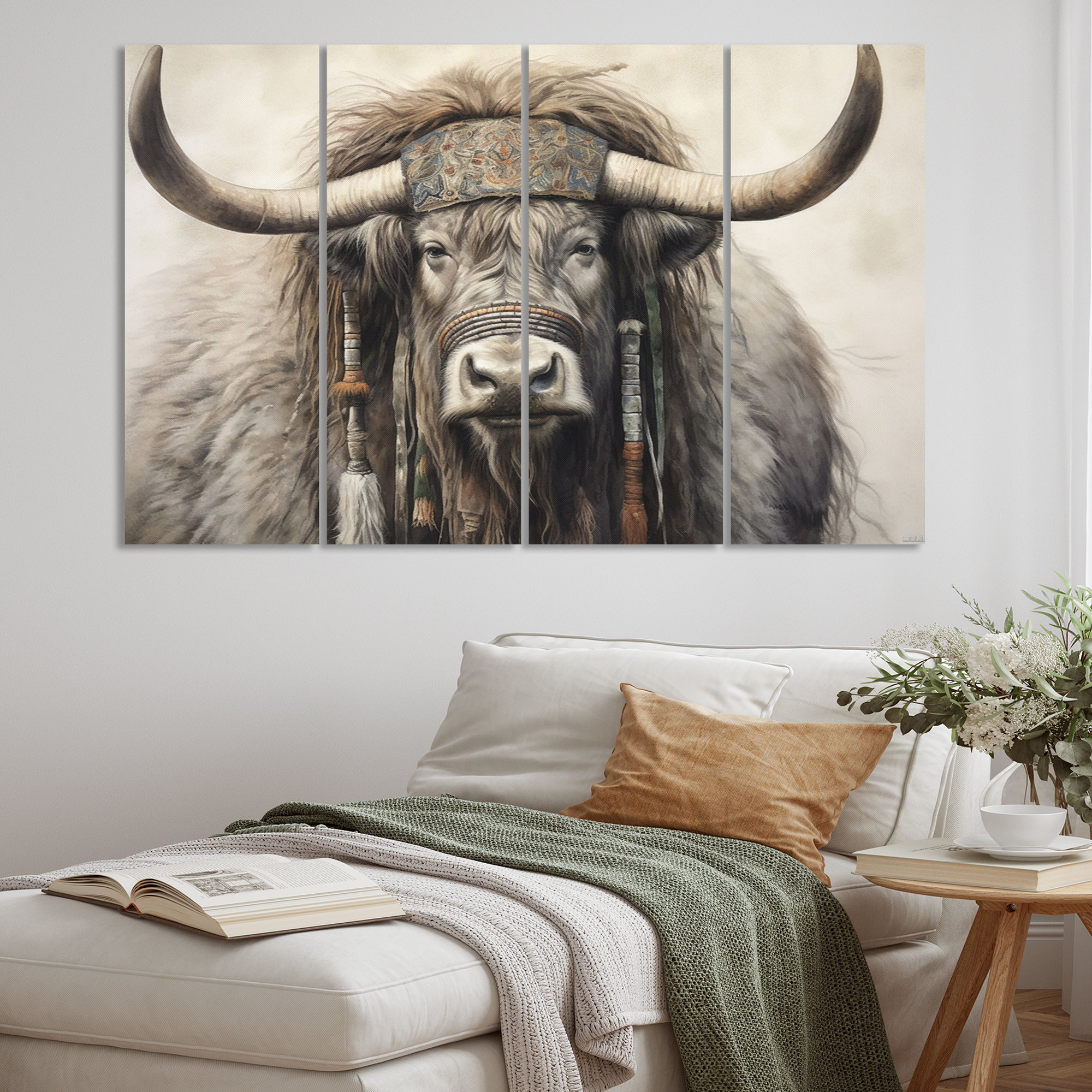 Design Art Wild Yak II - Yaks Metal Wall Art Living Room Set | Wayfair