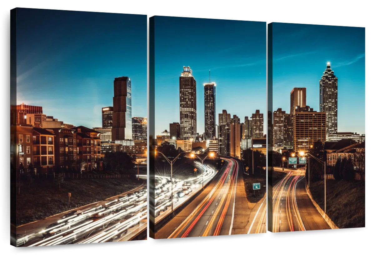 Ebern Designs Rorry Atlanta Twilight Traffic | Wayfair