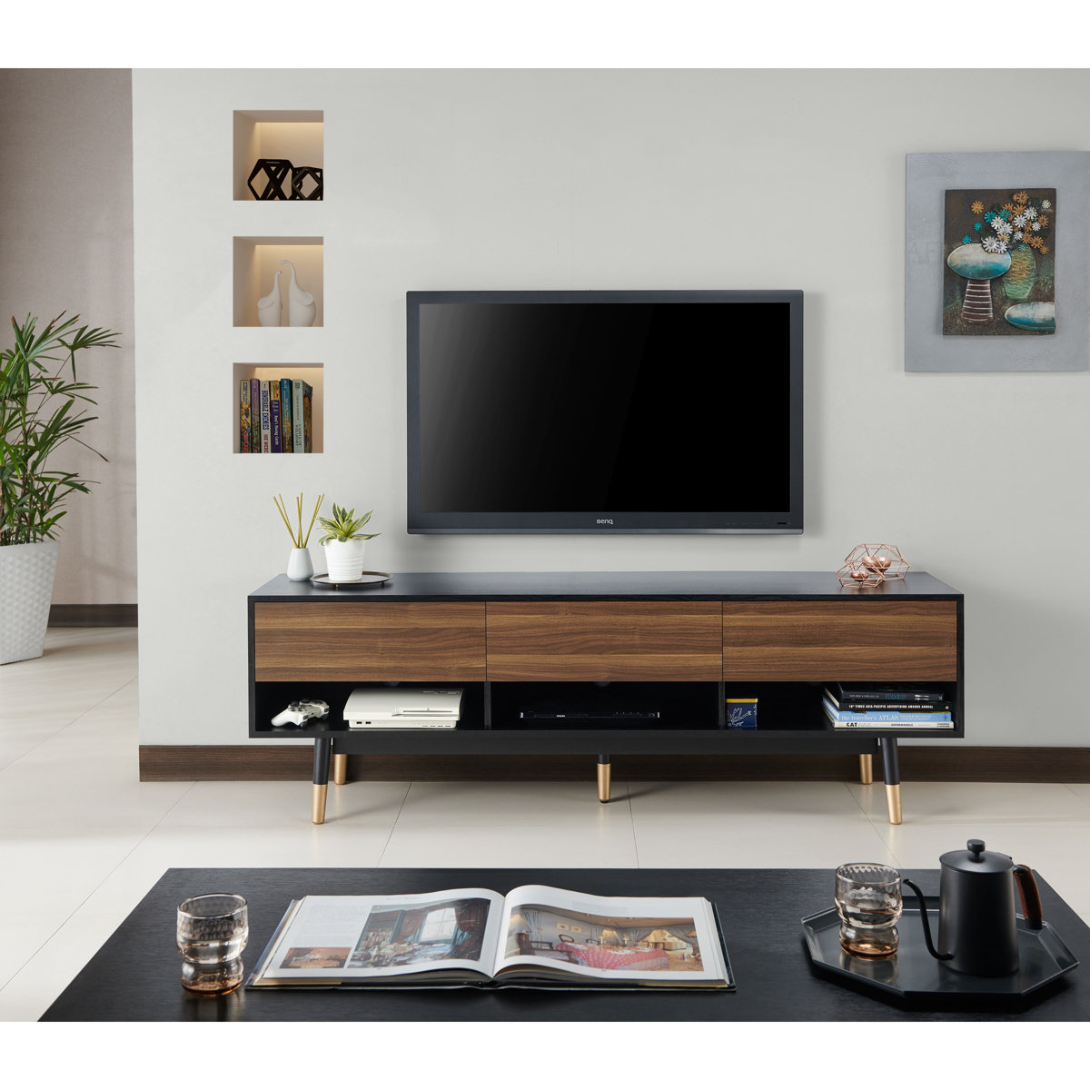 Mercury Row® Shreffler TV Stand for TVs up to 78" & Reviews | Wayfair