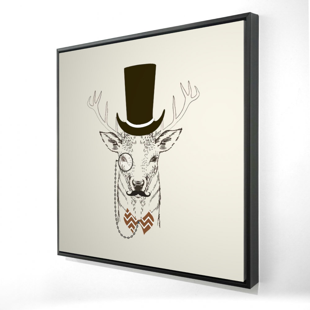 Begin Edition International Inc. Aristocrat roe deer - 24"x24" Framed ...