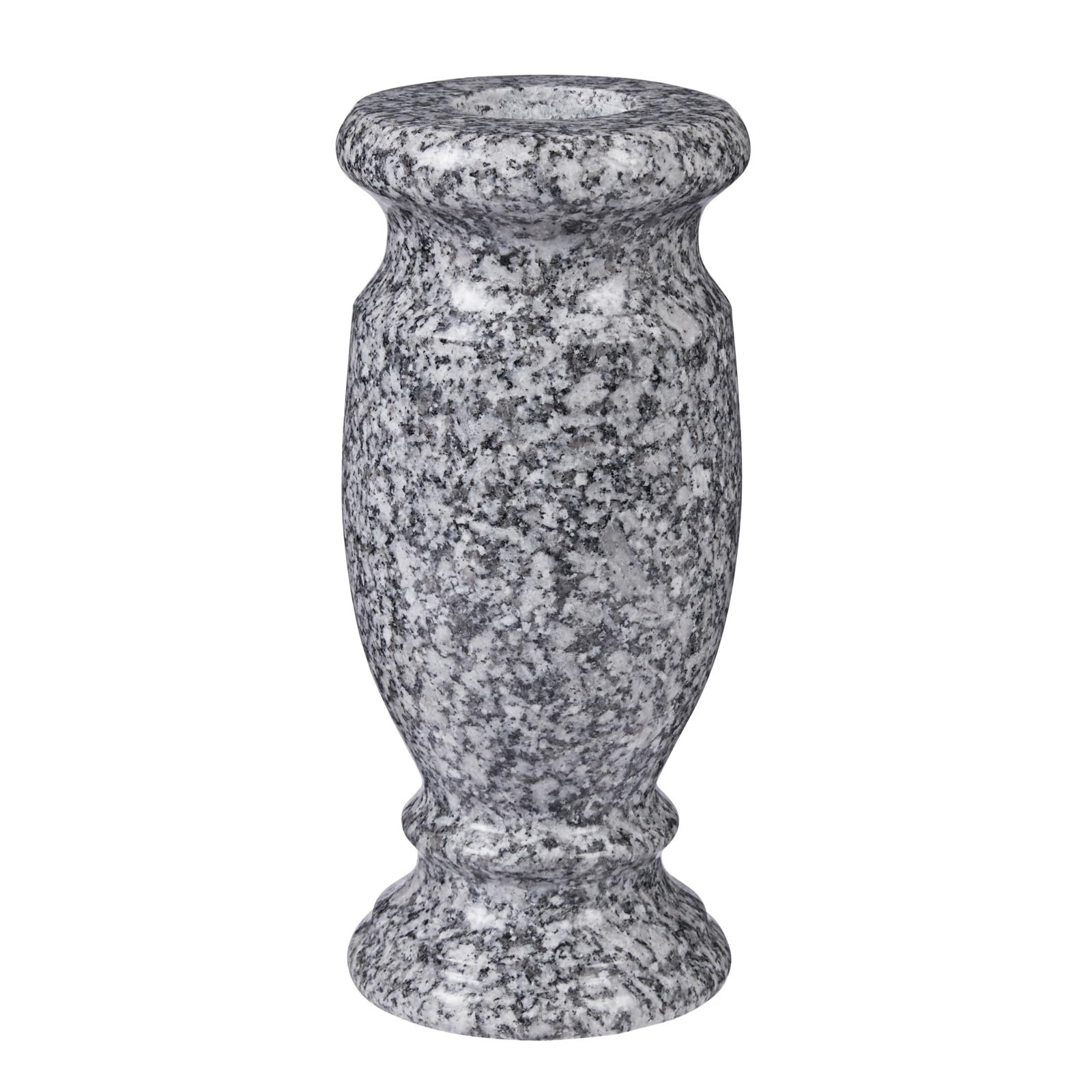 Canora Grey Granite Cemetery Vase for Grave Markers, Headstone Memorial ...