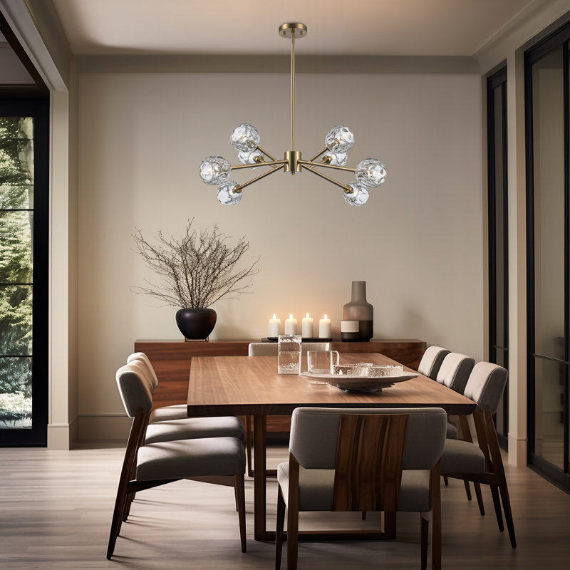 Mercer41 Quaseem 8 - Light LED Sputnik Sphere Chandelier | Wayfair